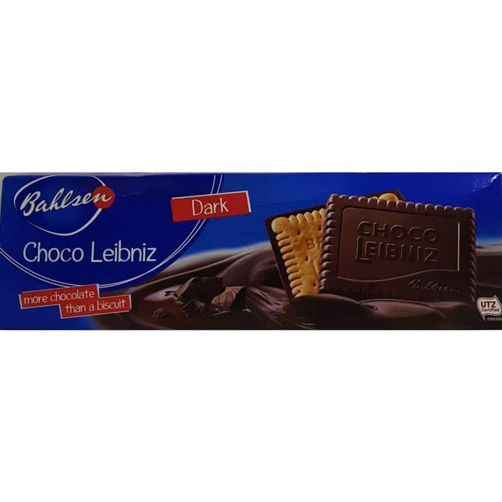 BISCOITO BAHLSEN CHOCOLATE LEIBNIZ DARK 125G - redemix