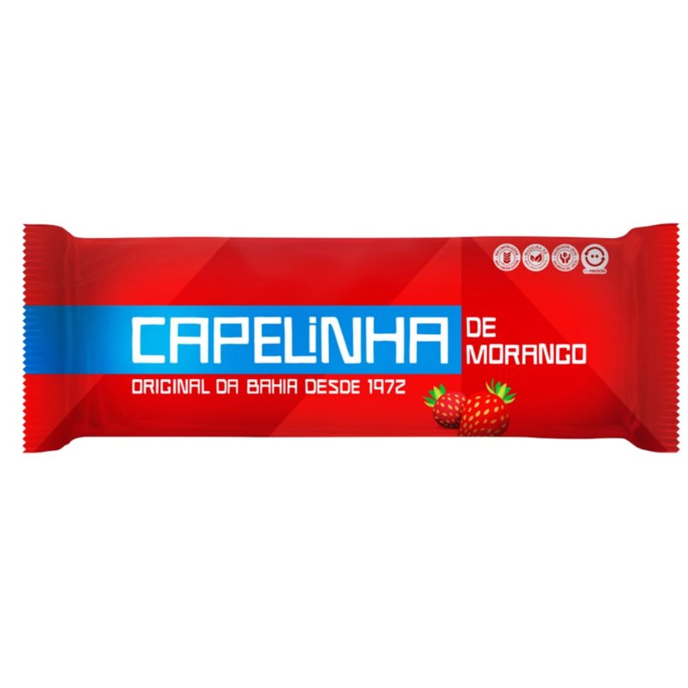 PICOLE CAPELINHA MORANGO 60G - redemix