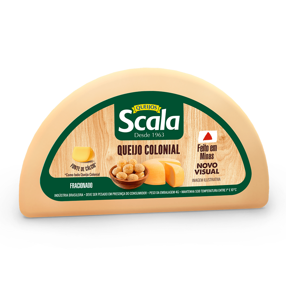 QUEIJO COLONIAL SCALA MEIA LUA 1 UNIDADE 450G - redemix