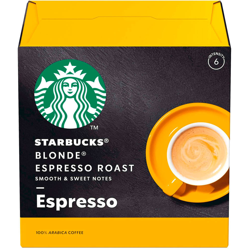 CAFÉ STARBUCKS BLONDE ESPRESSO ROAST CÁPSULA 66G - redemix