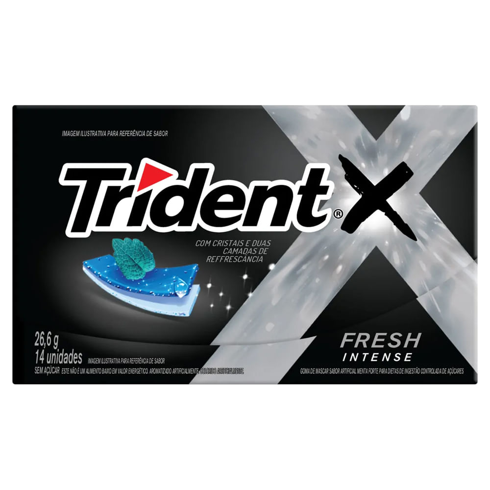 CHICLE TRIDENT FRESH INTENSE 26.6G - redemix