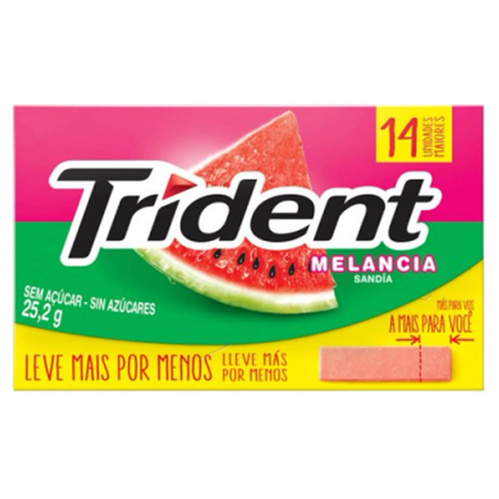 CHICLE TRIDENT MELANCIA 25.02G - redemix