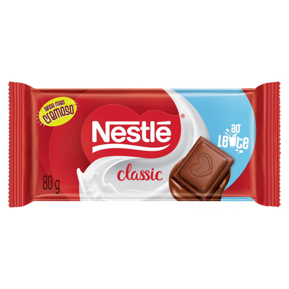 CHOCOLATE AO LEITE NESTLE CLASSIC 80G - redemix