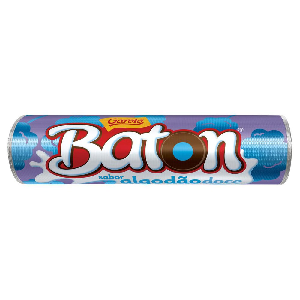 CHOCOLATE BATON GAROTO ALGODAO DOCE 16G - redemix