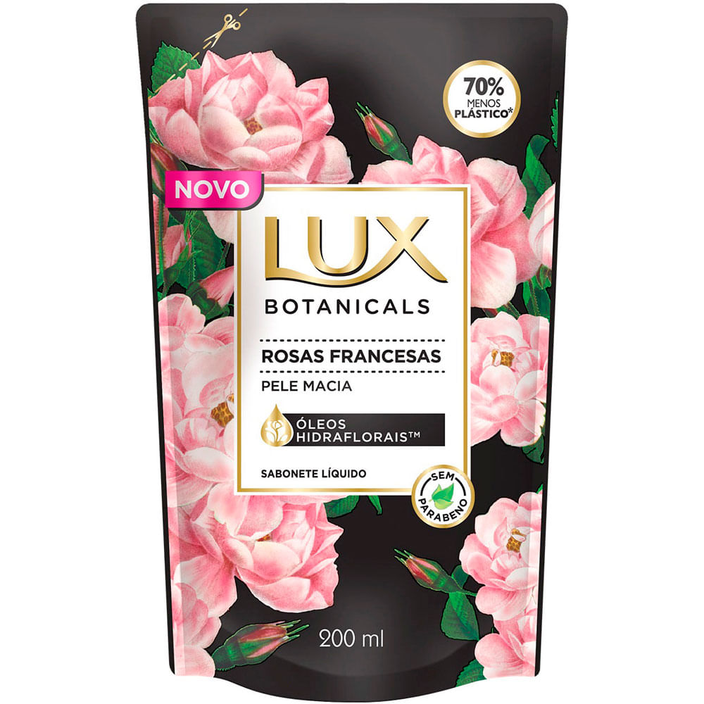 SABONETE LIQUIDO LUX ROSAS FRANCESAS REFIL 200ML - redemix