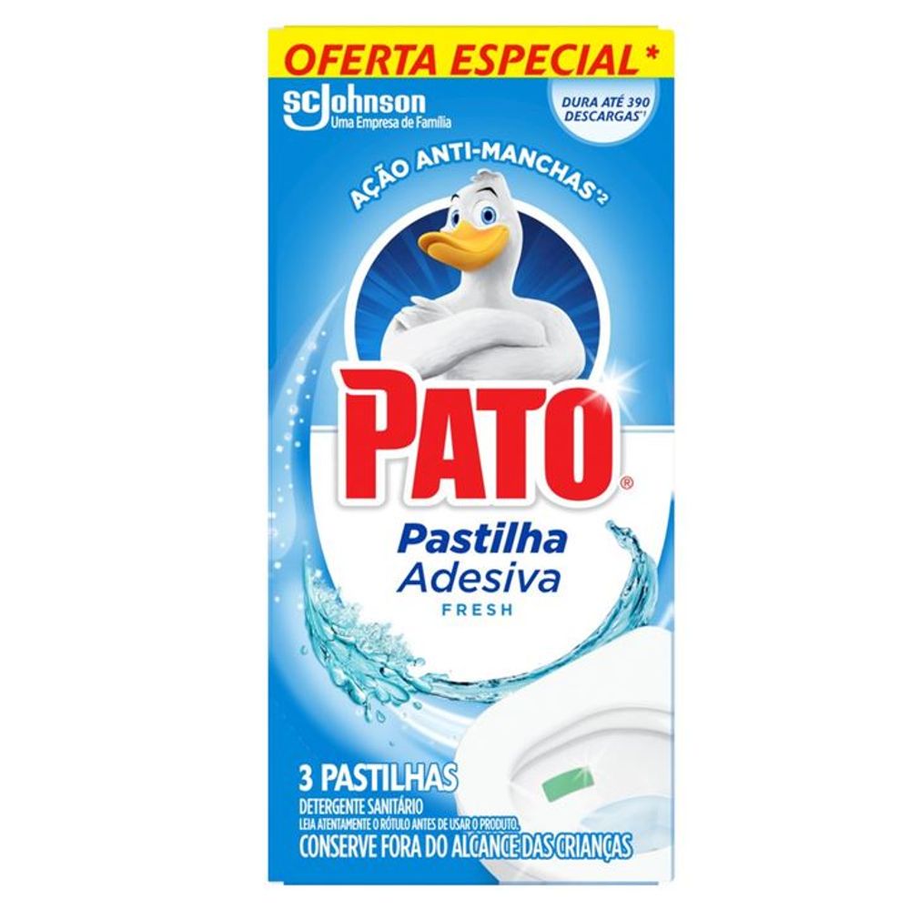 PASTILHA ADESIVA PATO FRESH 20 DESCONTO COM 3 UNIDADES - redemix
