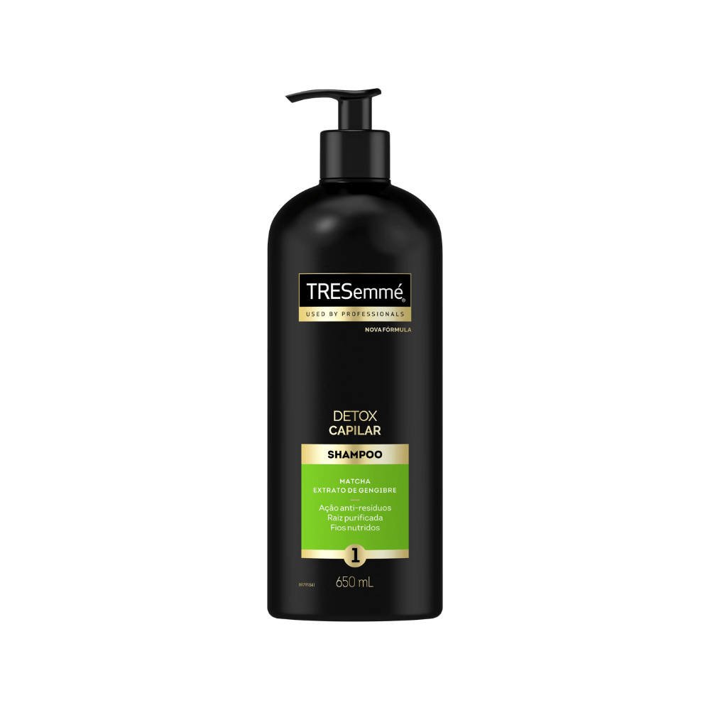 SHAMPOO TRESEMME DETOX CAPILAR MATCHA E EXTRATO DE GENGIBRE 650ML - redemix