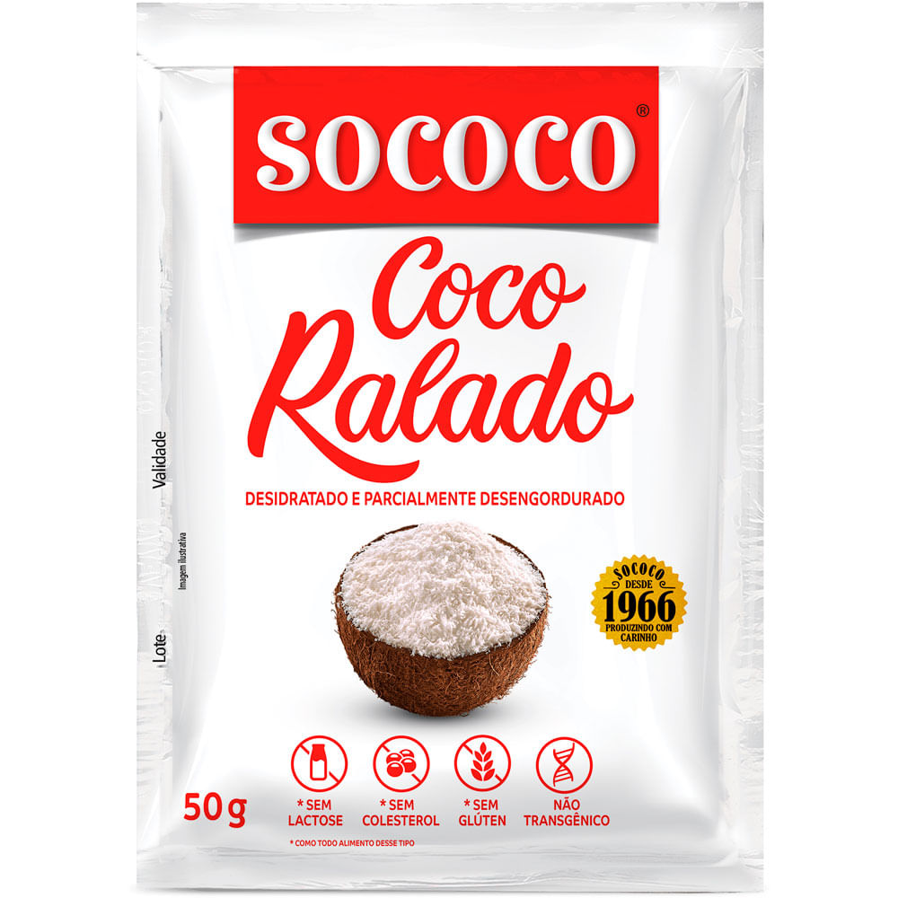 COCO RALADO SOCOCO 50G - redemix