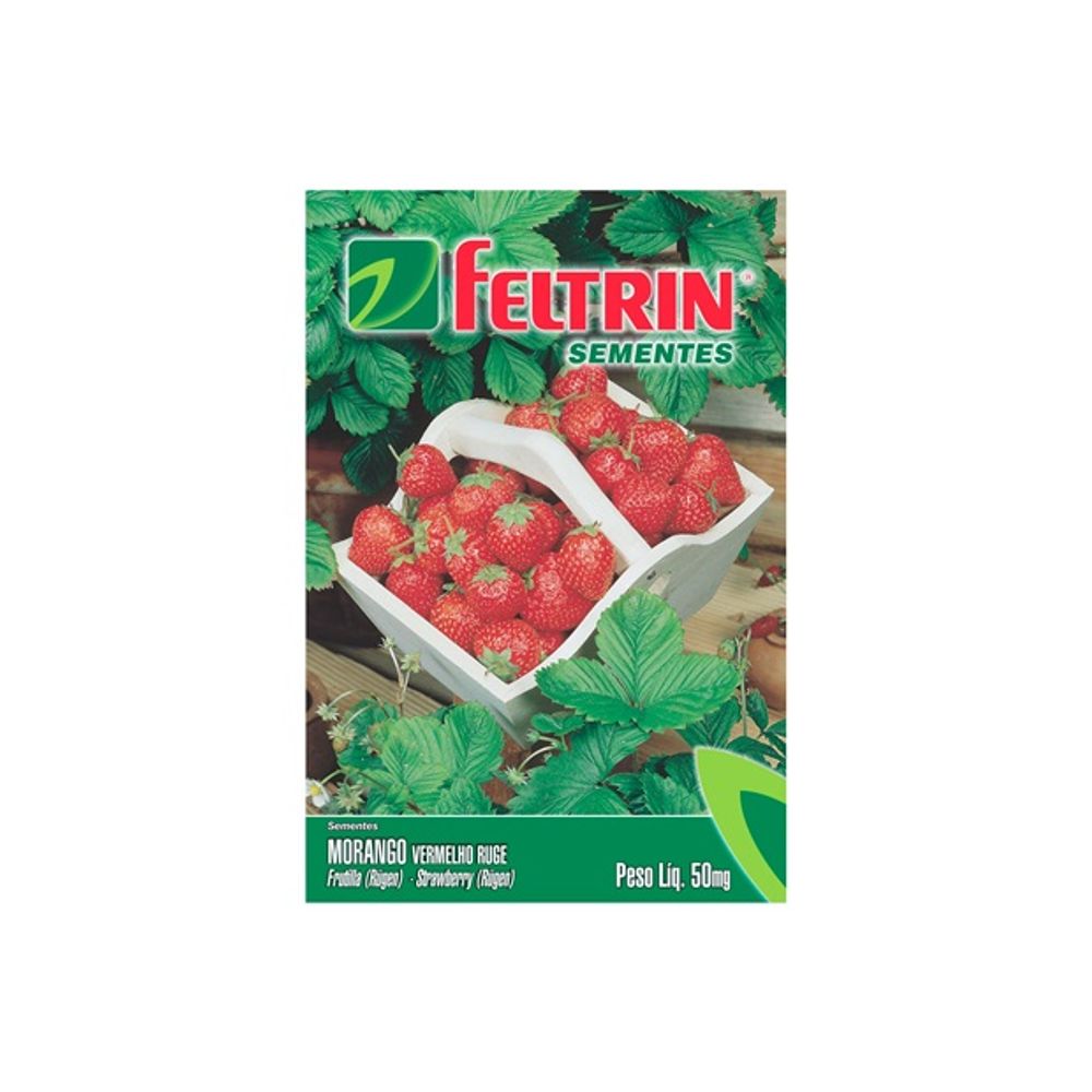 SEMENTE MORANGO VERMELHO RUGE FELTRIN 50MG - redemix