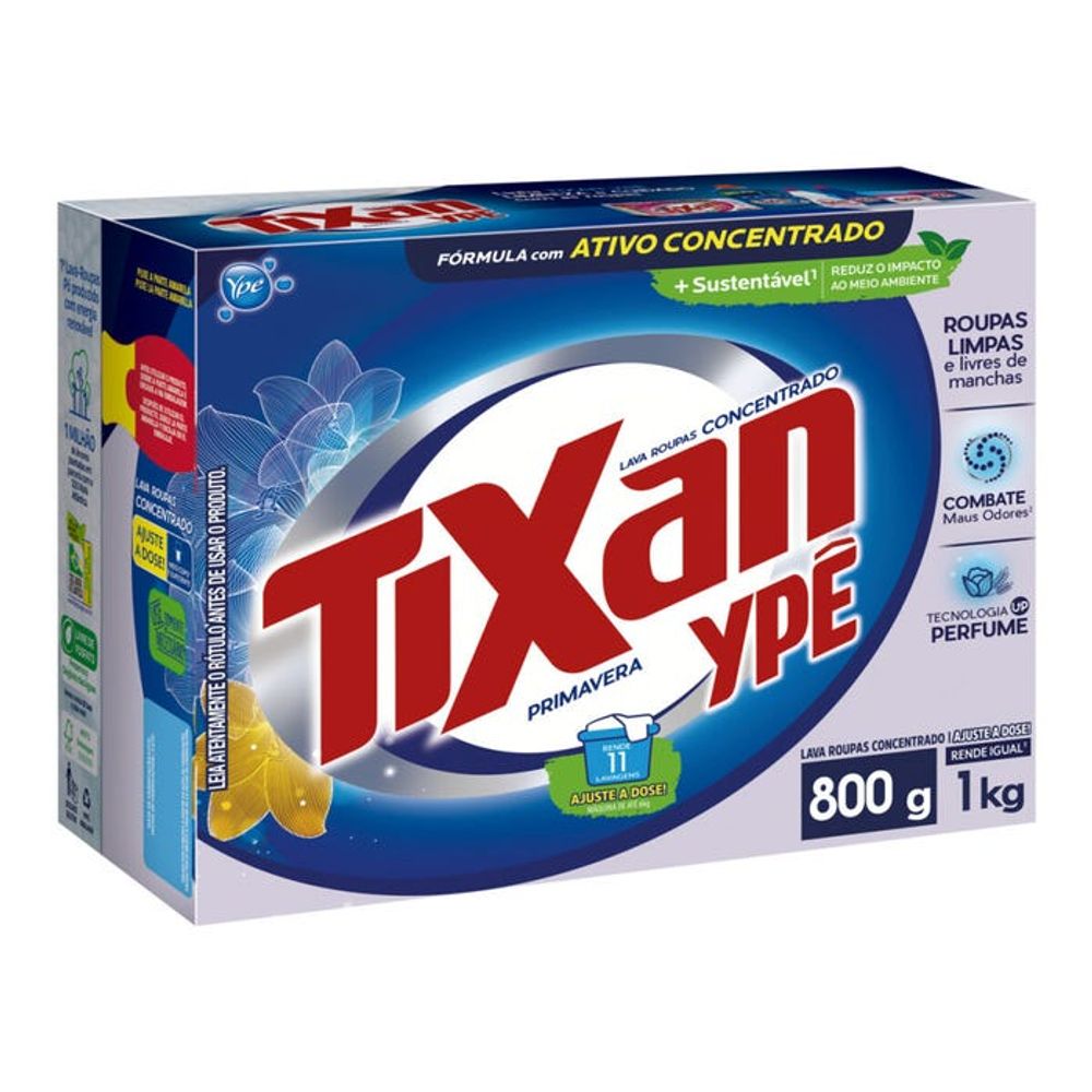 DETERGENTE PO TIXAN YPE PRIMAVERA 800G - redemix