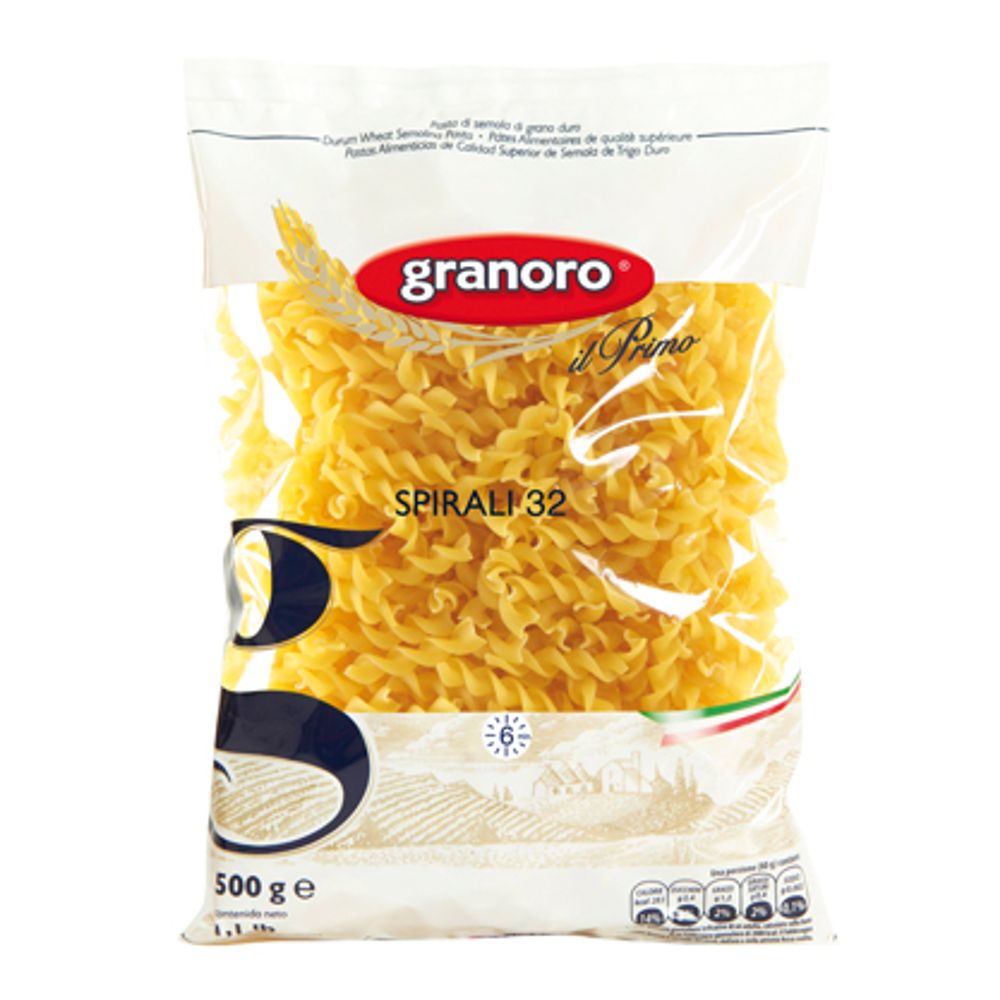 MASSA ITALIANA SPIRALI 32 GRANORO 500G - redemix