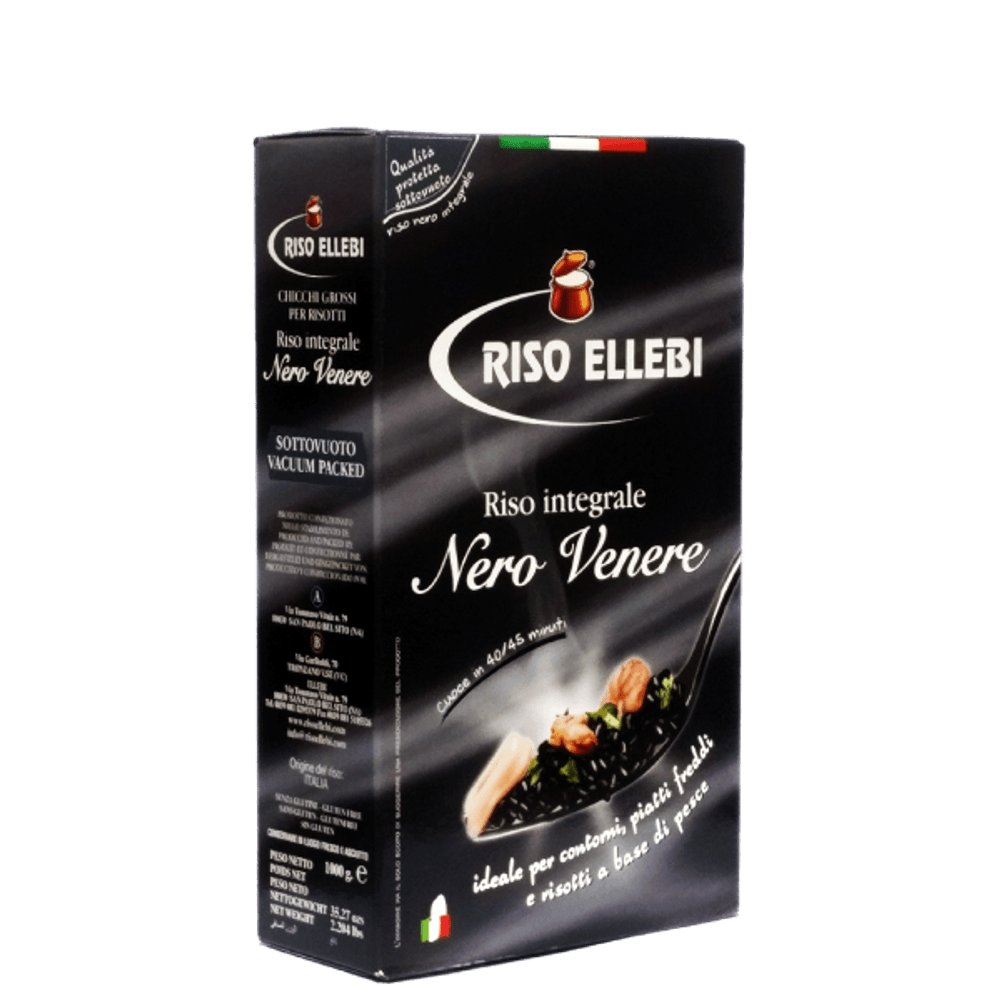 ARROZ NEGRO ITALIANO RISO ELLEBI 1KG - redemix