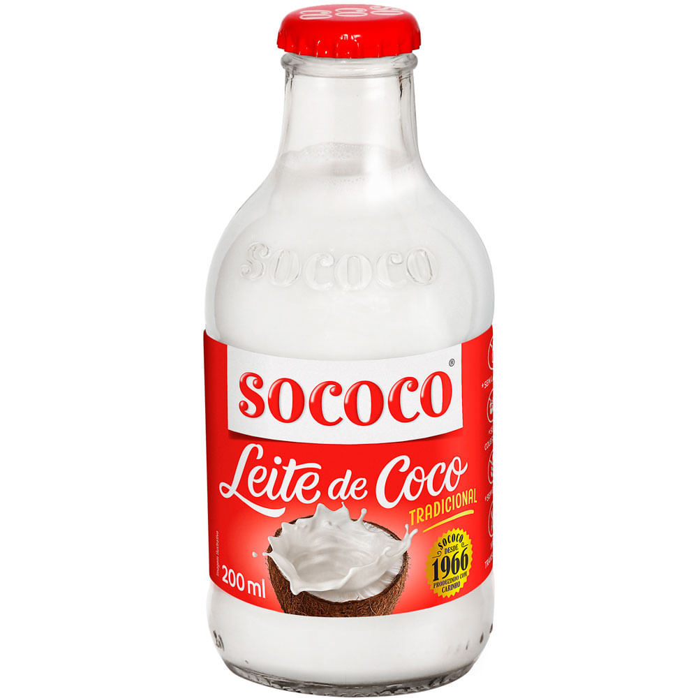 LEITE DE COCO TRADICIONAL SOCOCO 200ML - redemix