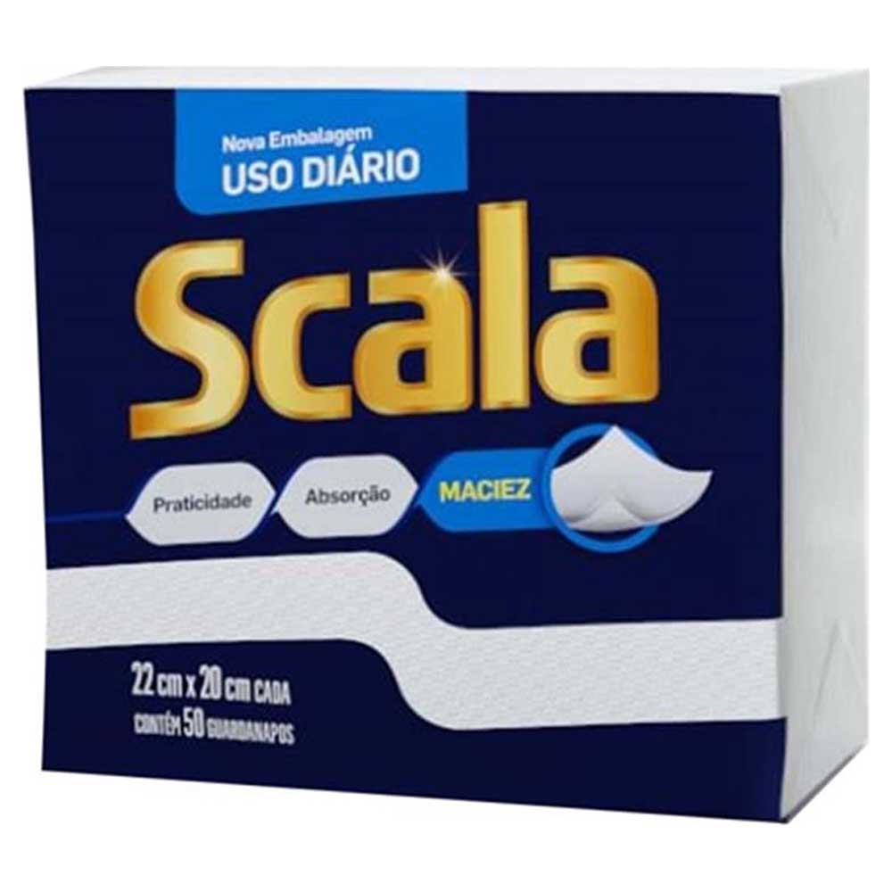 GUARDANAPO PAPEL SCALA 22X20 50 FOLHAS - redemix