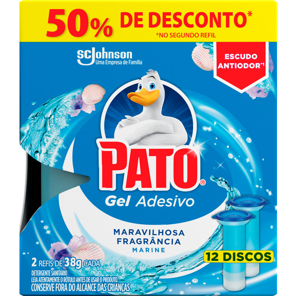 GEL ADESIVO PATO MARINE REFIL C/ 50% DESCONTO 2 UNIDADES - redemix