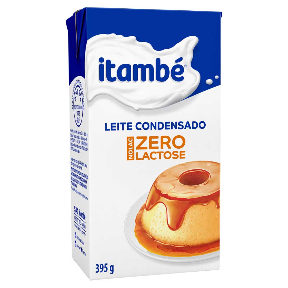 LEITE CONDENSADO NOLAC ZERO LACTOSE ITAMBÉ 395G - redemix
