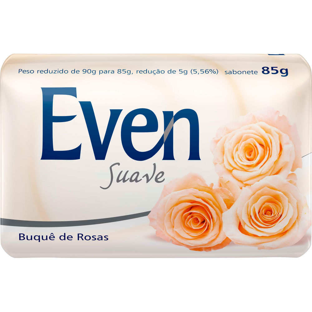 SABONETE EVEN SUAVE BUQUE DE ROSAS 85G - redemix