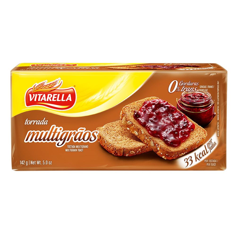 TORRADA VITARELLA MULTIGRAOS 142G - redemix