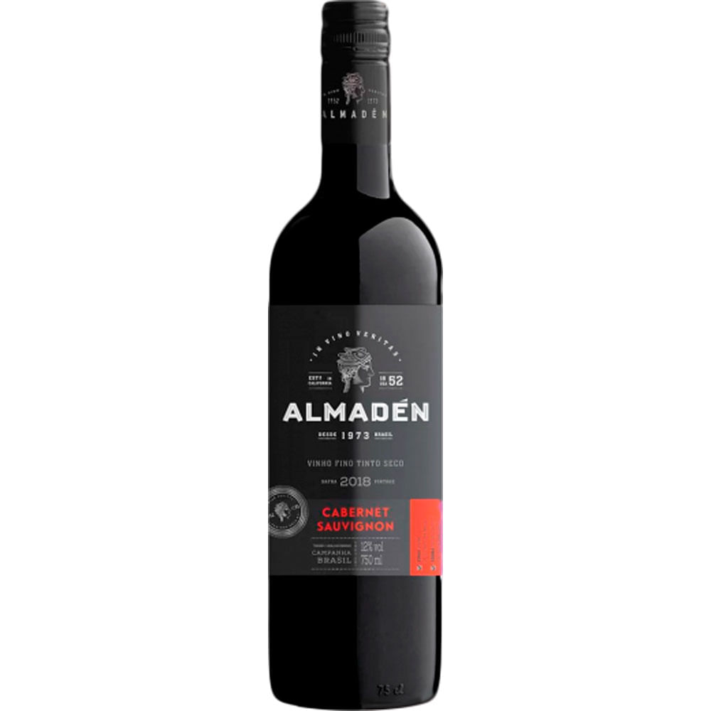 VINHO TINTO ALMADEN CABERNET SAUVIGNON 750ML - redemix