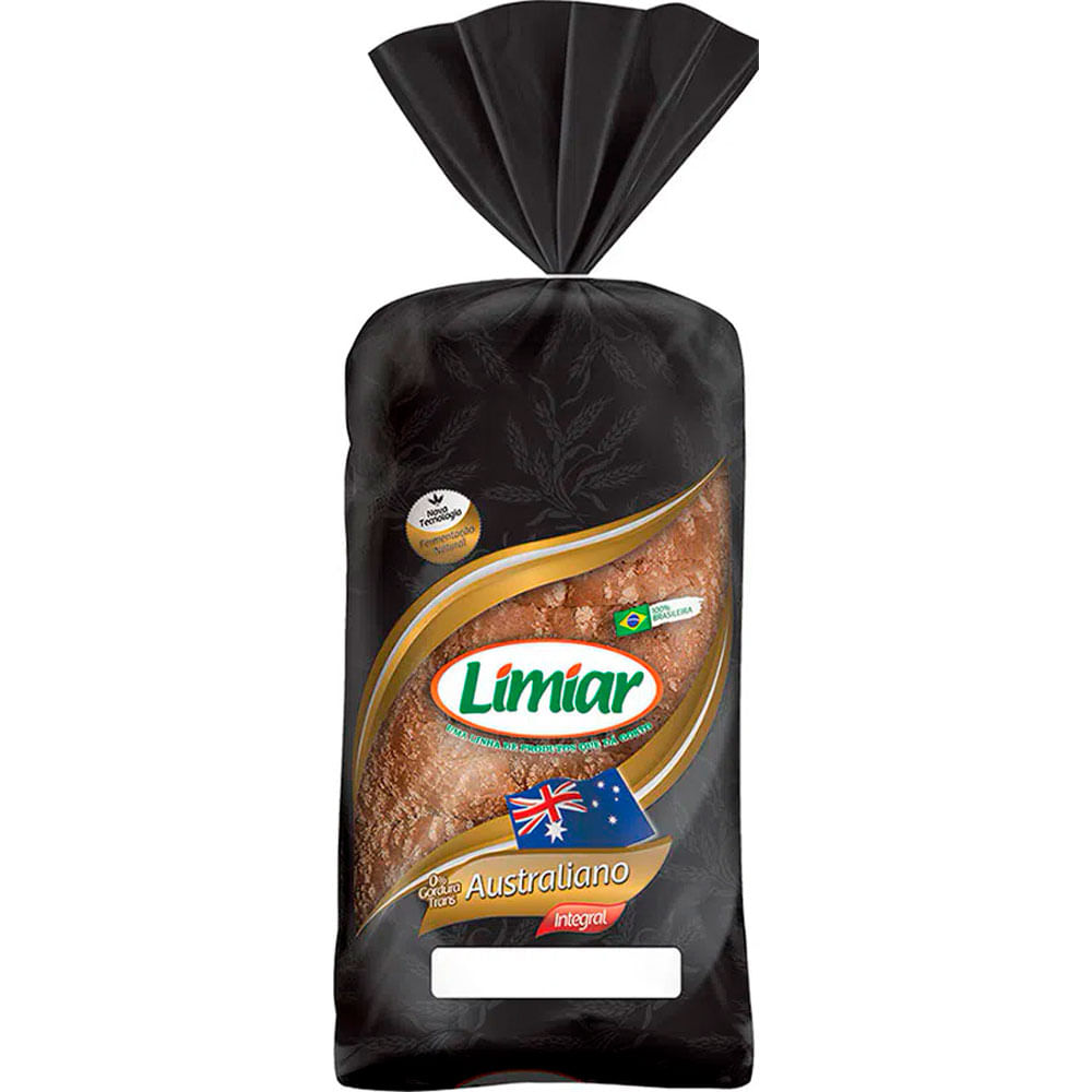PÃO INTEGRAL FIBRAS LIMIAR AUSTRALIANO 400G - redemix