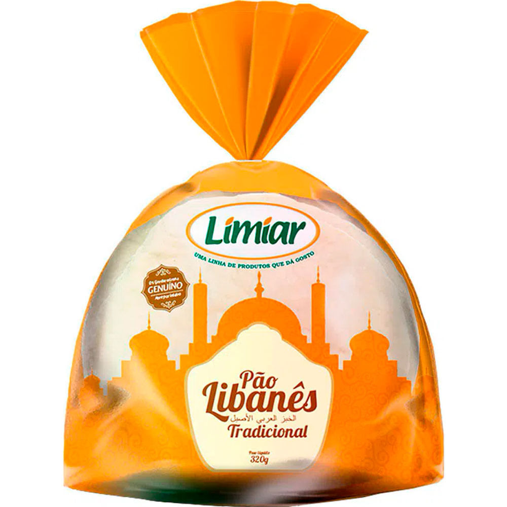 PÃO INTEGRAL LIMIAR LIBANÊS 320G - redemix