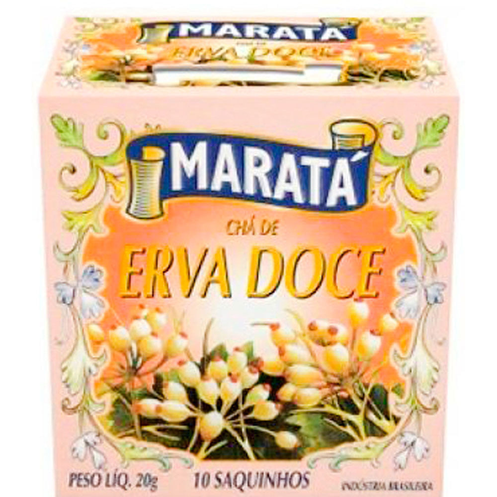 CHÁ DE ERVA DOCE MARATÁ 20G 10 UNIDADES - redemix