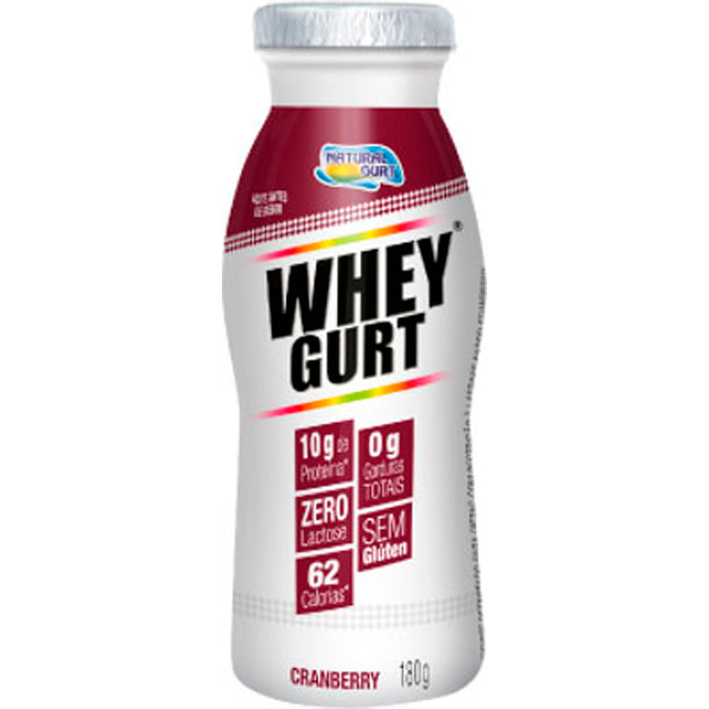 IOG SEM LACTOSE NATURAL GURT WHEY CRANBERRY 170G - redemix