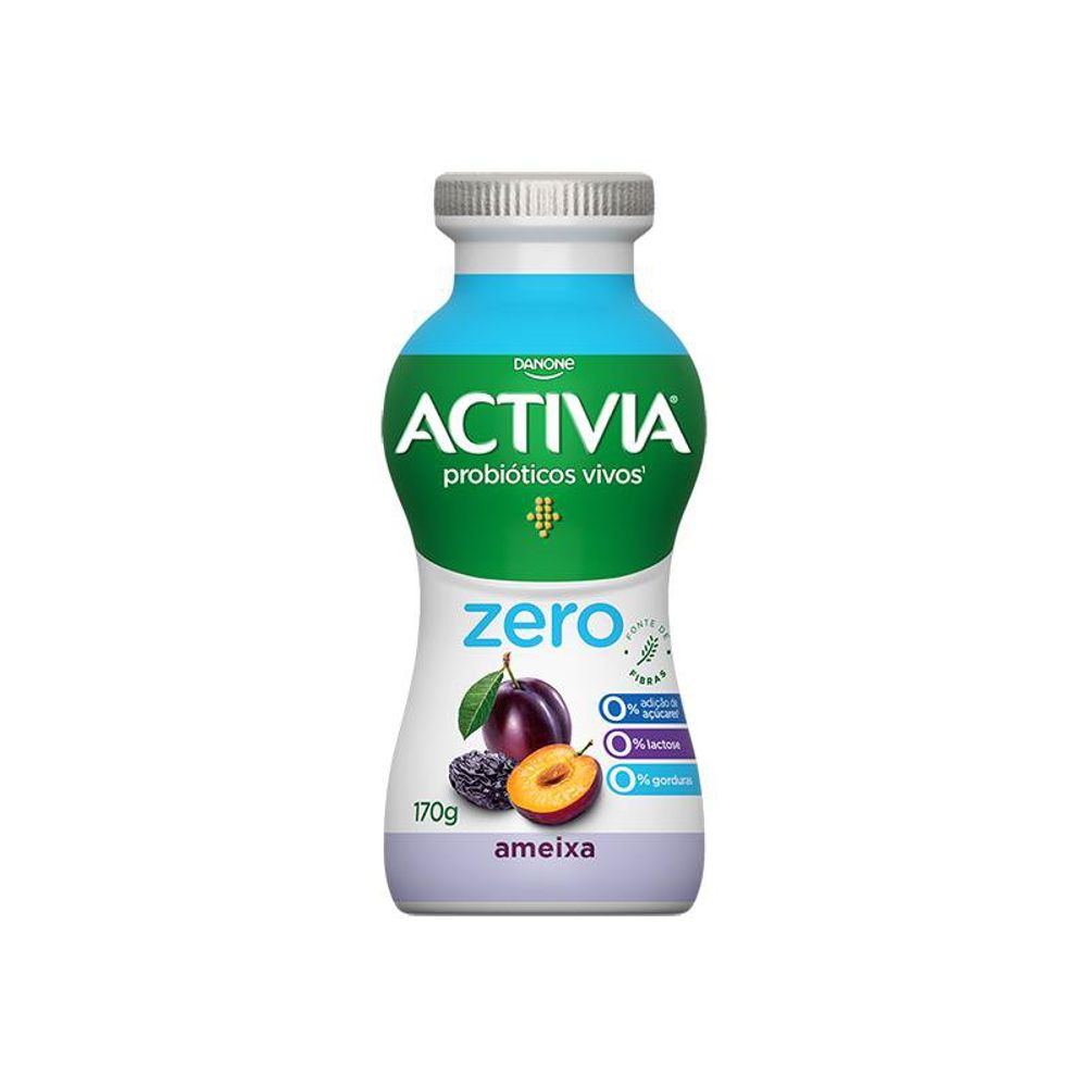 LEITE FERMENTADO SEM LACTOSE ACTIVIA AMEIXA 170G - redemix