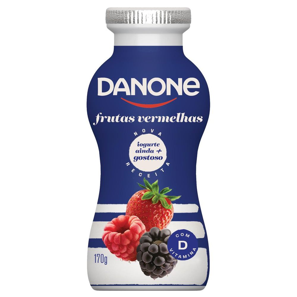 IOGURTE LIQUIDO DANONE FRUTAS VERMELHAS 170G - redemix