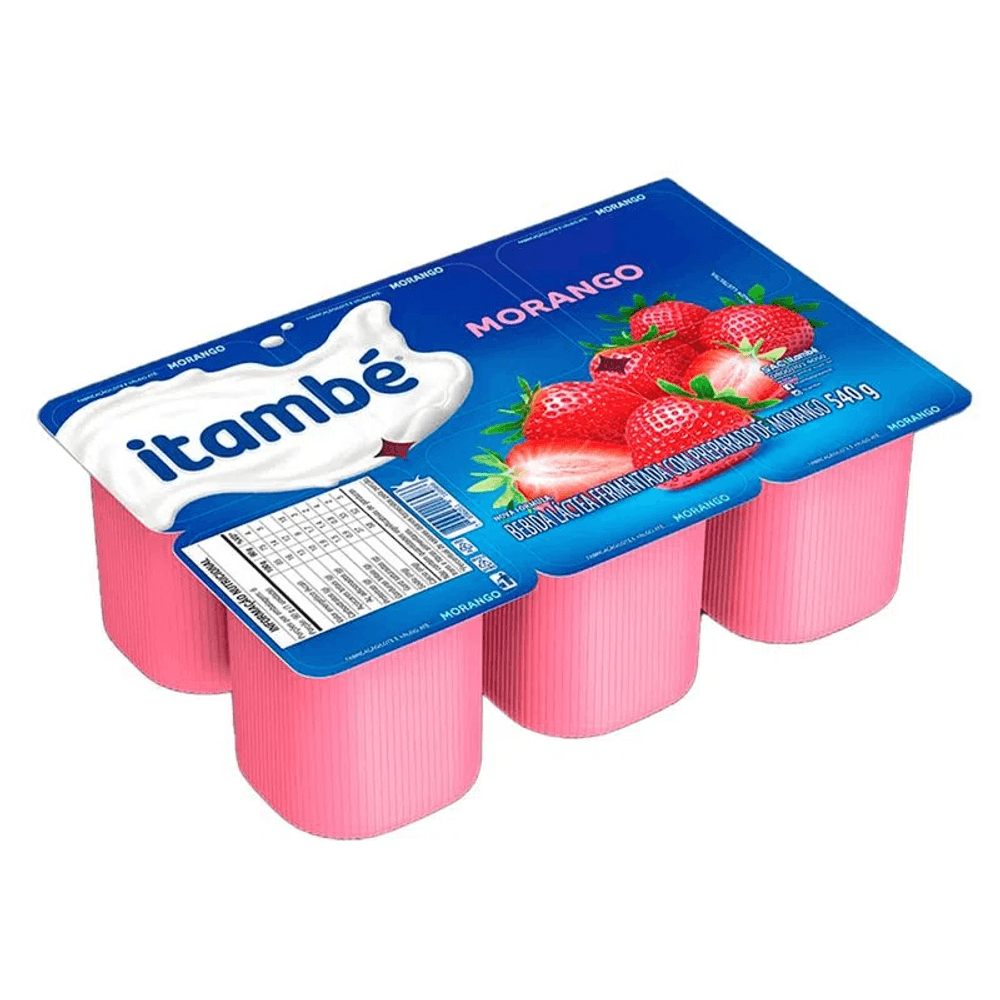 BEBIDA LACTEA POLPA ITAMBE MORANGO 540G - redemix