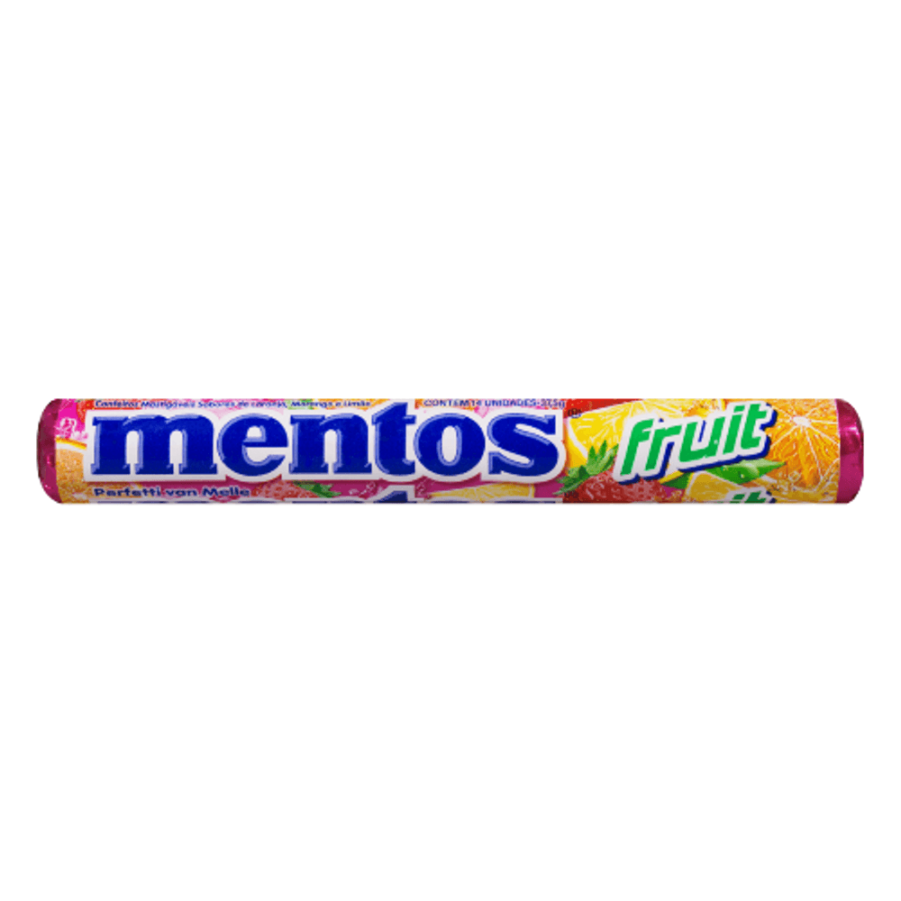 PASTILHA MENTOS STICK FRUIT 37.5G - redemix