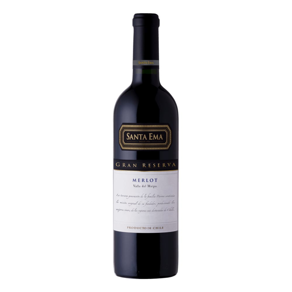 VINHO TINTO CHILENO SANTA EMA MERLOT GRAN RESERVA 750ML - redemix