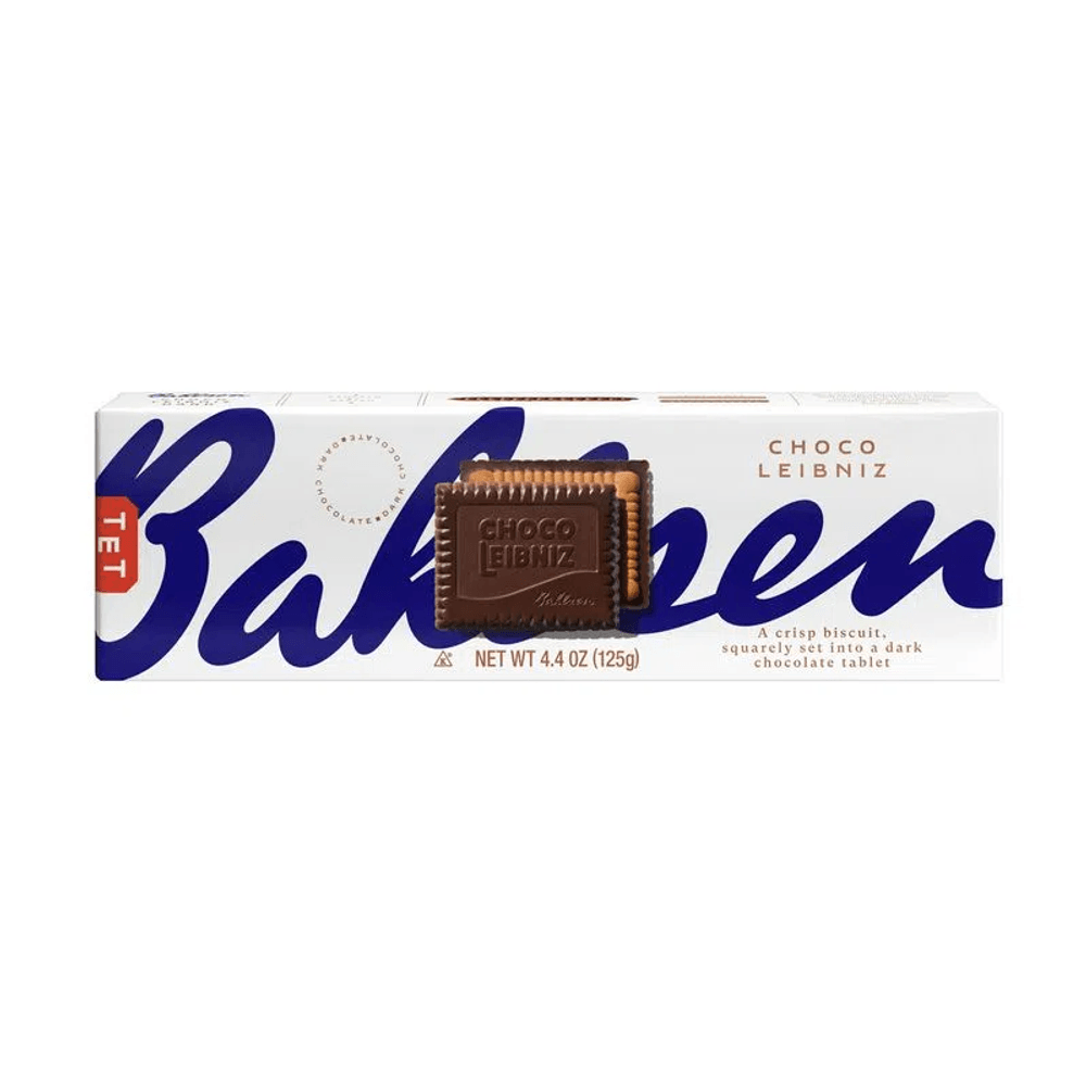 BISCOITO BAHLSEN CHOCOLATE LEIBNIZ DARK 125G - redemix