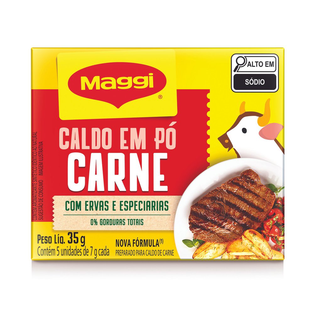CALDO EM PÓ DE CARNE MAGGI 35G - redemix