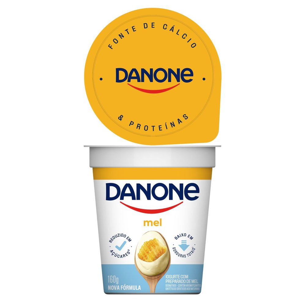 IOGURTE NATURAL DANONE MEL 160G - redemix