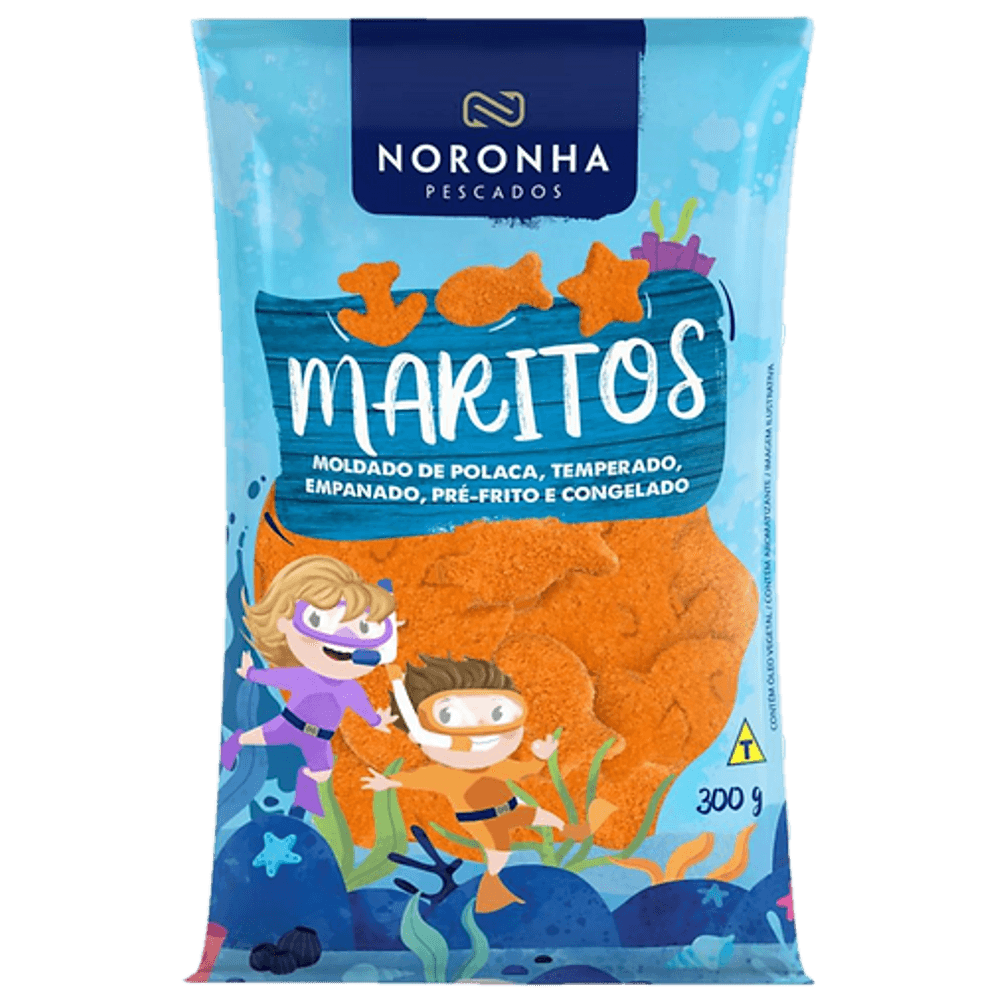 MARITOS MOLDADO DE POLACA EMPANADO NORONHA 300G - redemix