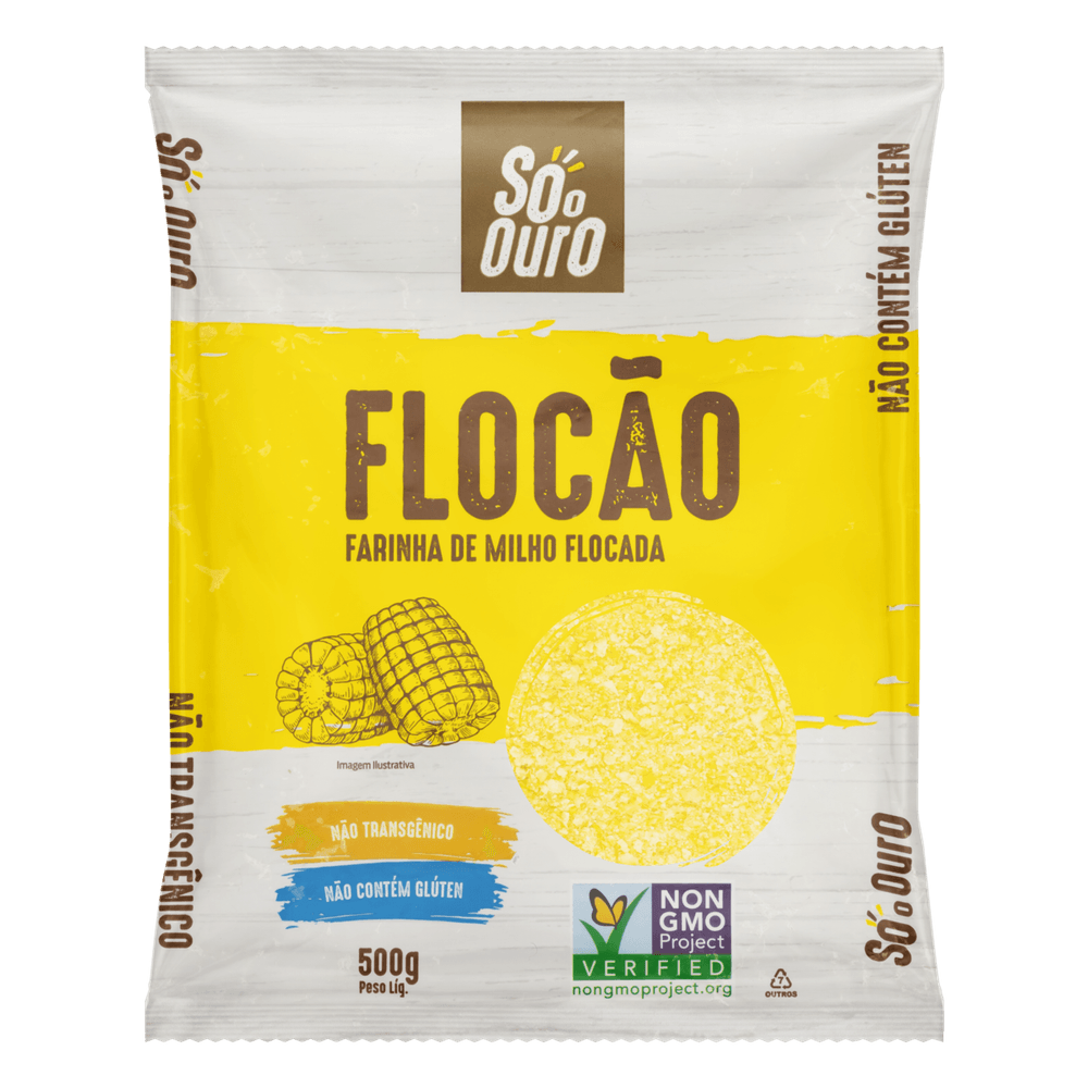 FLOCAO MILHO SO O OURO 500G - redemix