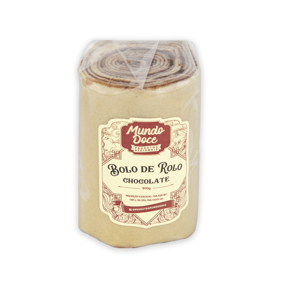 BOLO ROLO MUNDO DOCE CHOCOLATE 400G - redemix