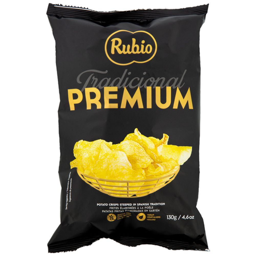 BATATA CHIPS RUBIO ORIGINAL 130G - redemix