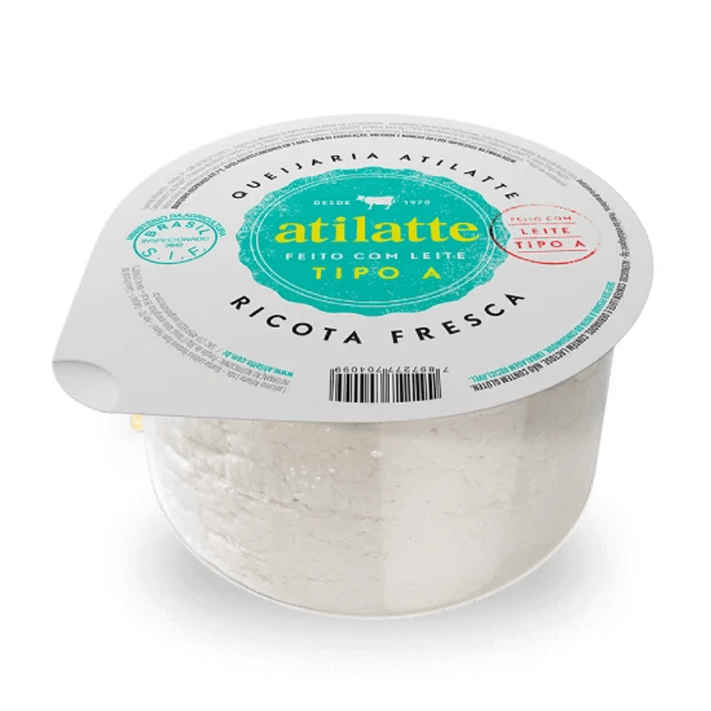 QUEIJO RICOTA FRESCA ATILATTE 1 UNIDADE 300G - redemix