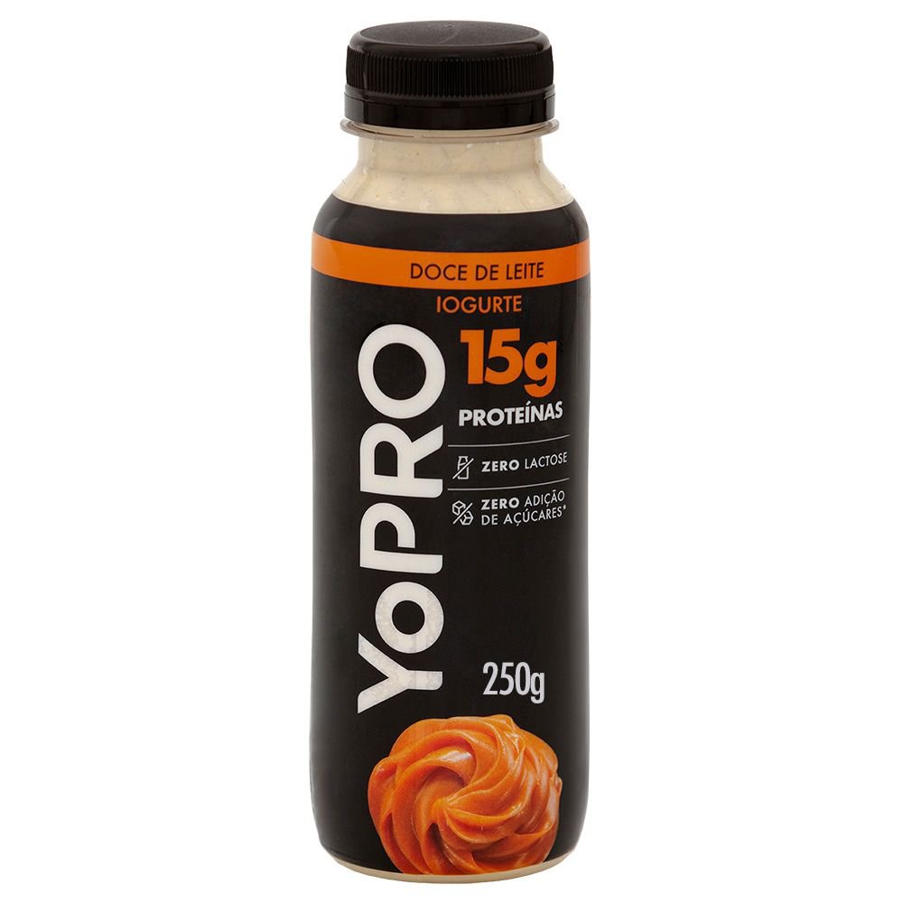 IOGURTE LIQUIDO YOPRO 15G PROTEINAS DOCE LEITE 250G - redemix