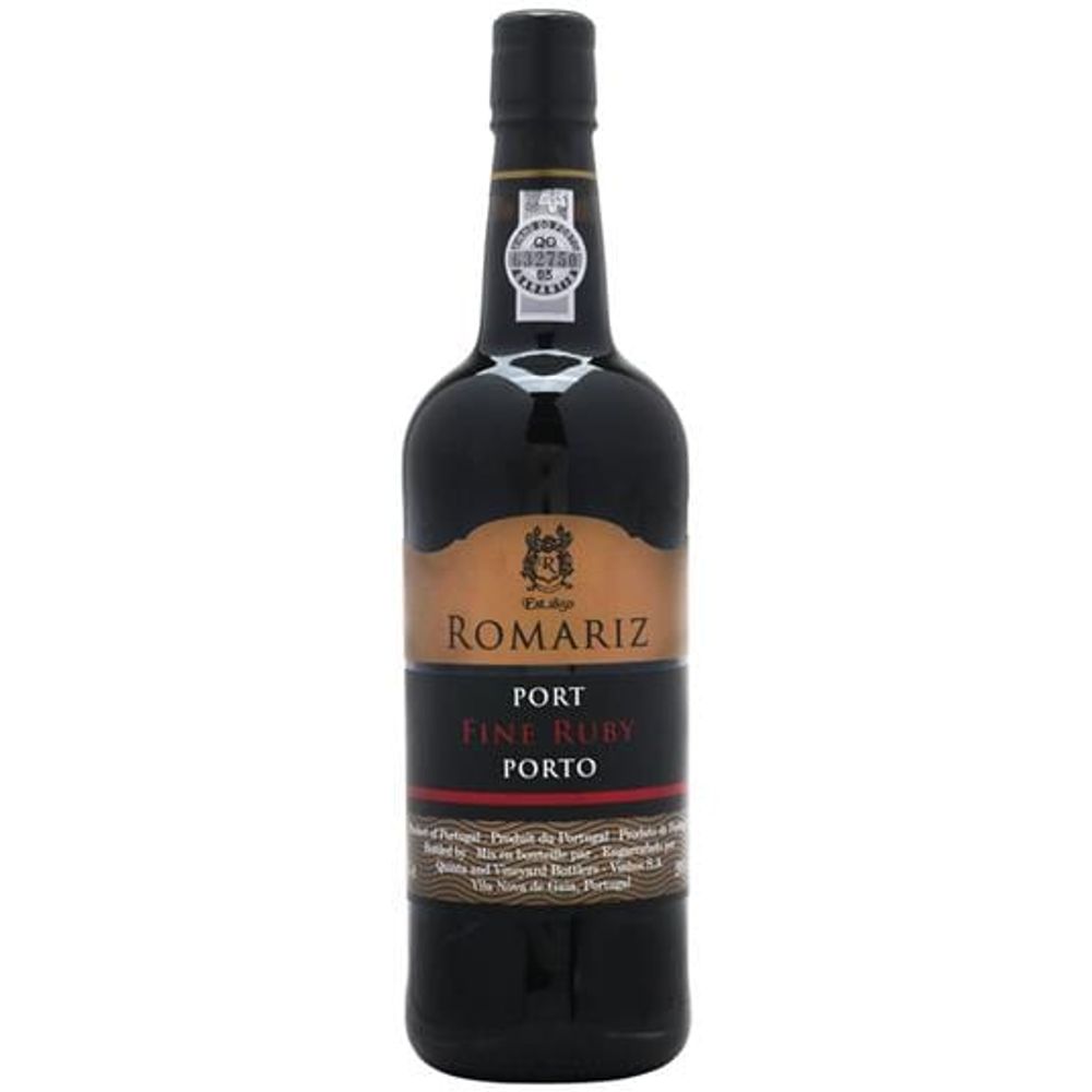 VINHO TINTO PORTUGUES ROMARIZ PORTO RUBY 750ML - redemix