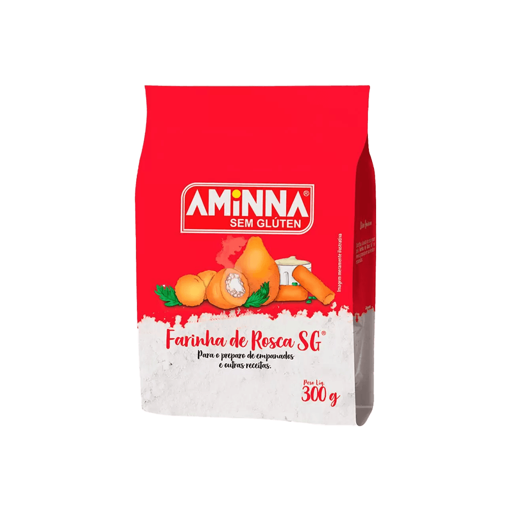 FARINHA DE ROSCA SEM GLUTEN SEM LACTOSE ARIN 300G - redemix