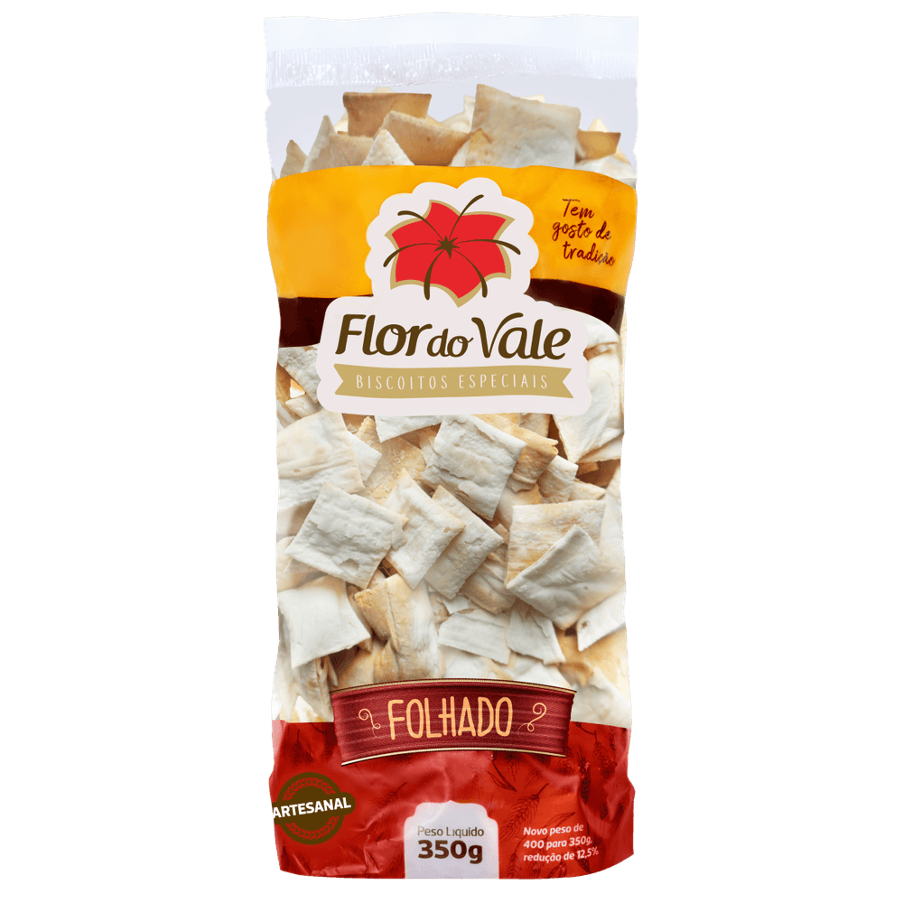 BISCOITO FOLHADO FLOR DO VALE 350G - redemix