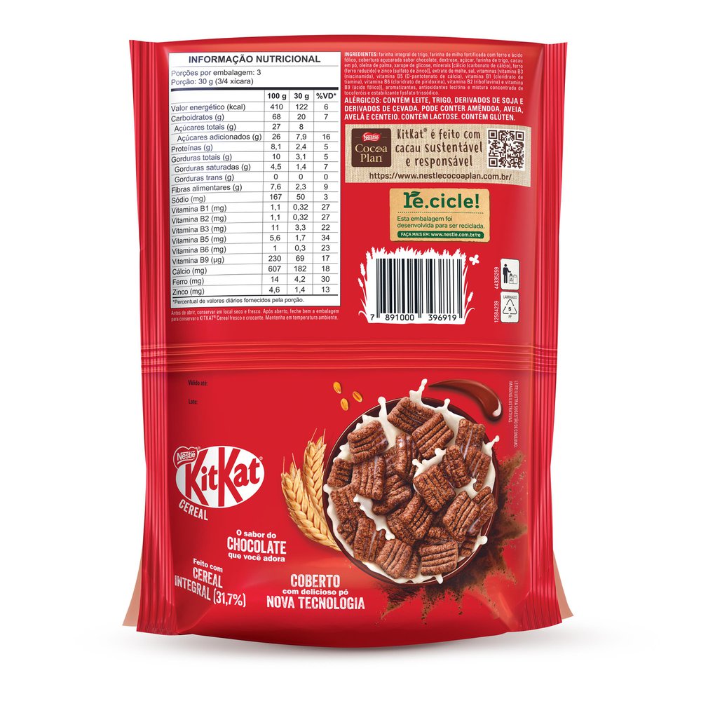 CEREAL MATINAL KITKAT 90G - redemix