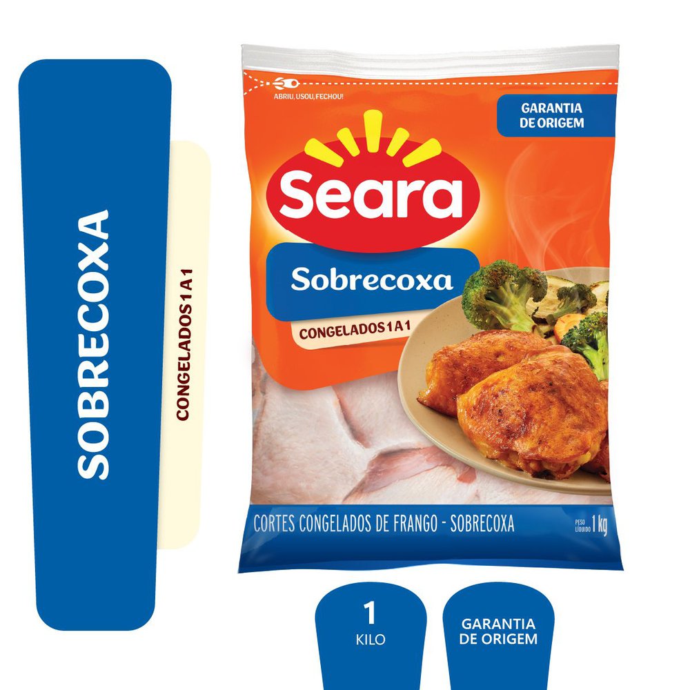 SOBRECOXA FRANGO SEARA IQF 1KG - redemix