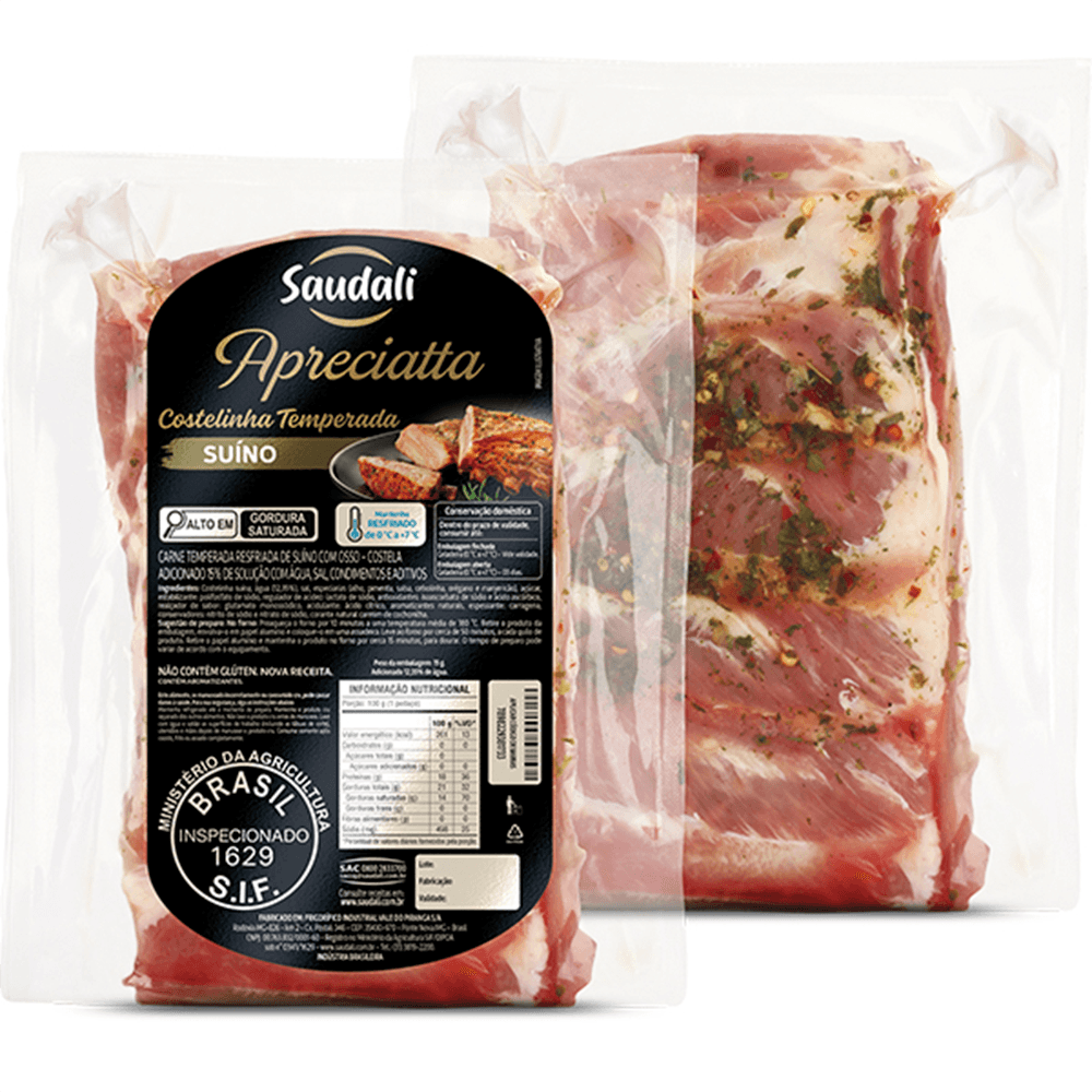 COSTELA SUINA TEMPERADA APRECIAT RESF 1 UNIDADE 1200G - redemix