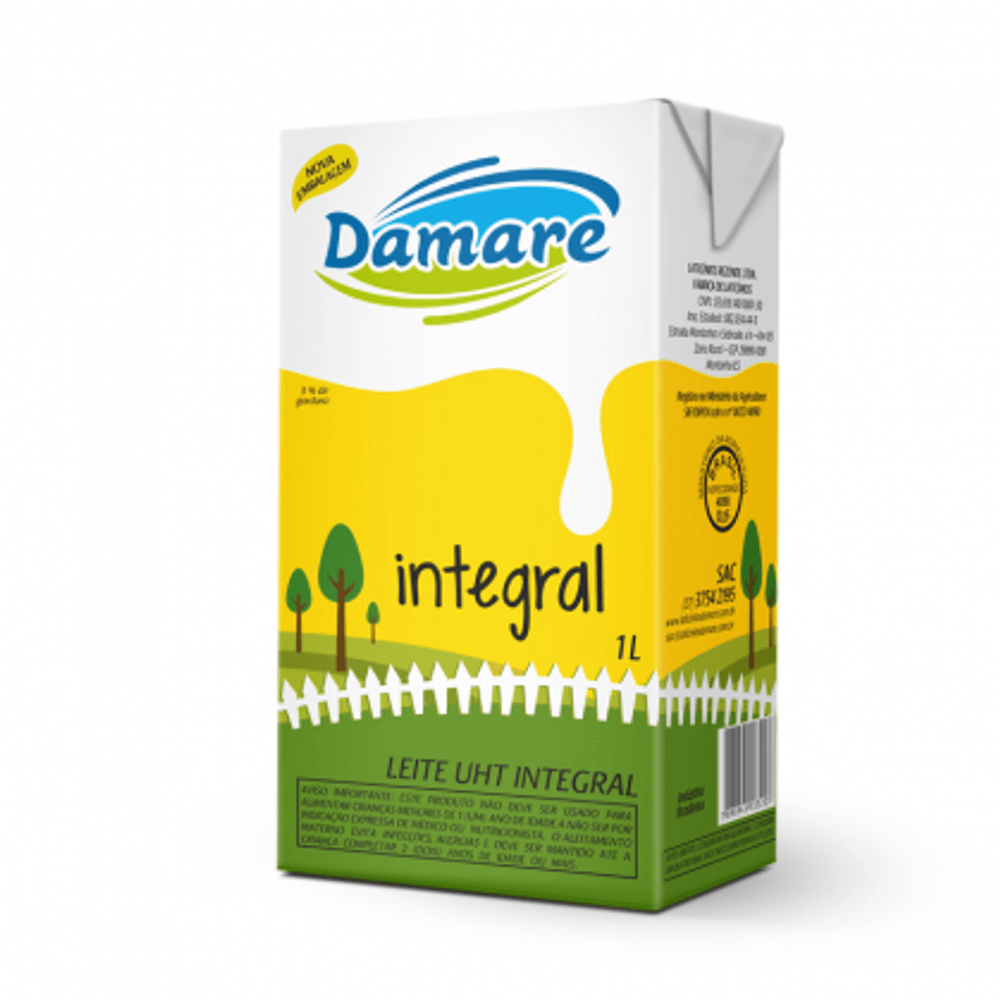 LEITE LONGA VIDA INTEGRAL DAMARE 1L - redemix LEITE LONGA VIDA INTEGRAL DAMARE 1L - redemix