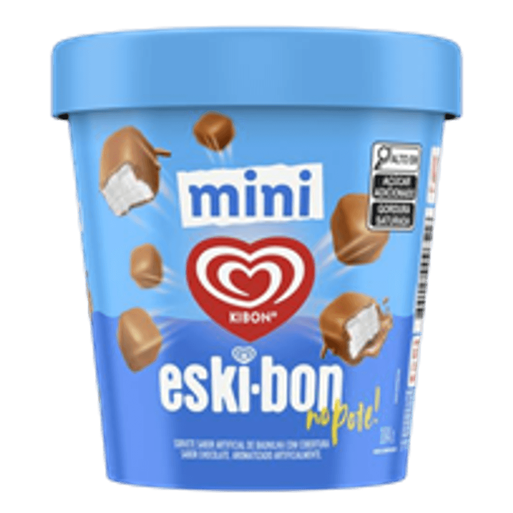 SORVETE KIBON MINI ESKIBON POTE 184G - redemix
