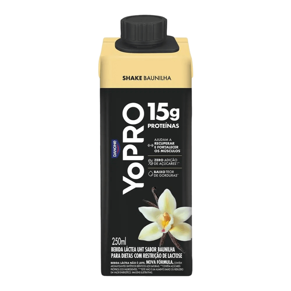 BEBIDA LACTEA YOPRO 15G DE PROTEINA BAUNILHA 250ML - redemix